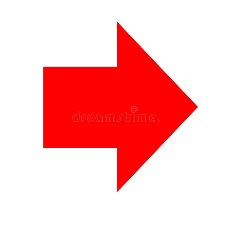 Red Arrow Pointing Right Stock Illustrations – 1,286 Red Arrow Pointing ...