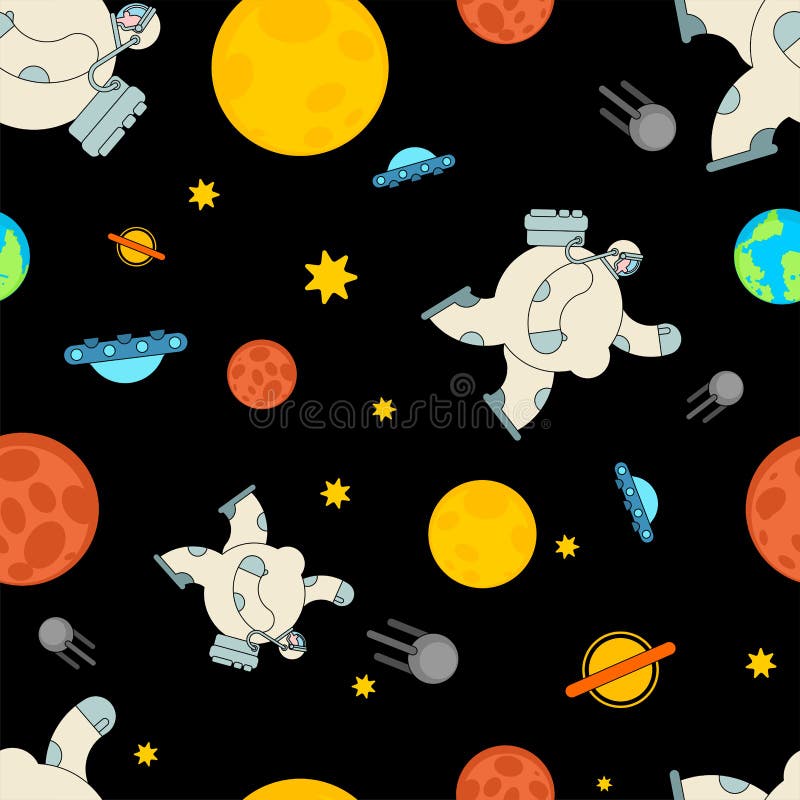 Astronaut And Alien Dance Spaceman And Space Invader Dancer Stock