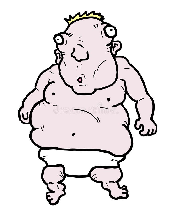 Fat baby stock vector. Illustration of disorder, chubby - 28720402