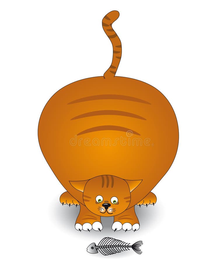 Cartoon Fat Orange Cat Stock Illustrations – 1,047 Cartoon Fat Orange ...