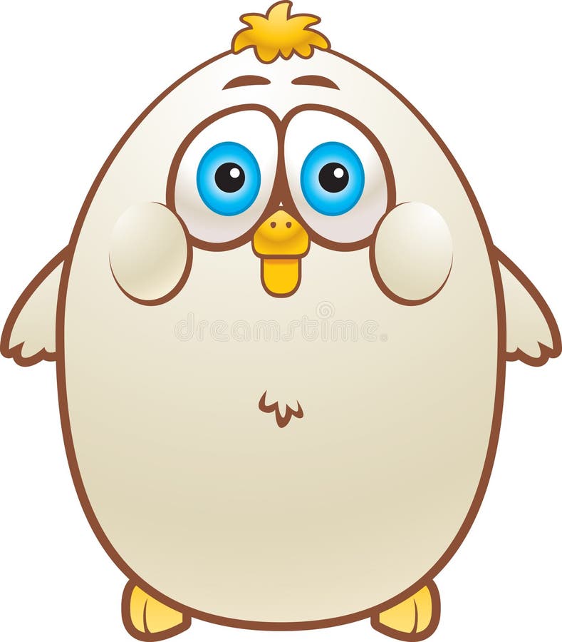 Fat Chicken stock vector. Illustration of white, round - 2032129