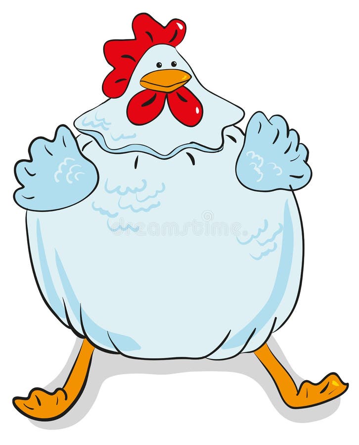 Fat chicken stock vector. Illustration of coop, farm - 24624392