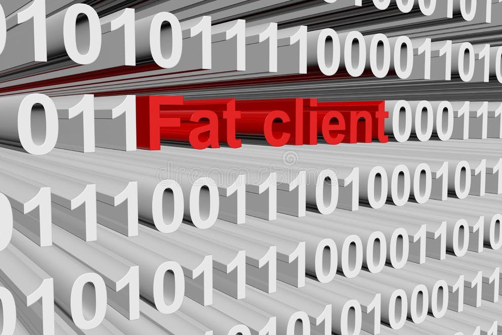 Fat client stock illustration. Illustration of application - 88029845