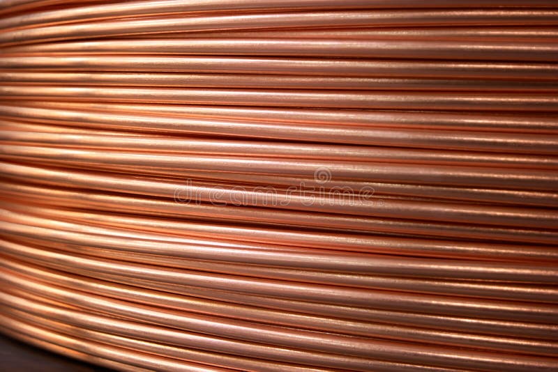 Fat copper wires texture. stock image. Image of energy - 173540751