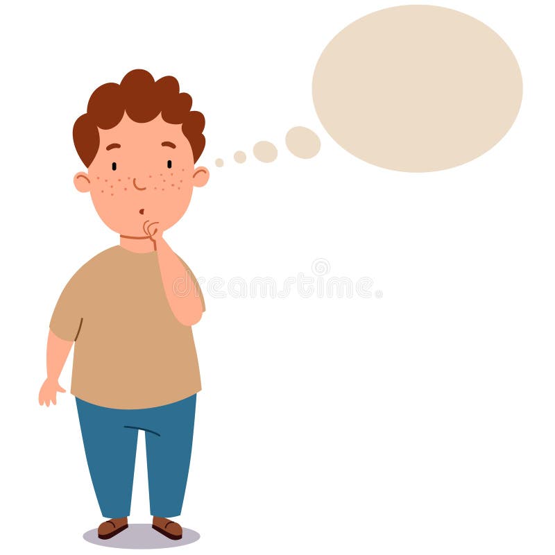 Little Boy Thinks Stock Illustrations – 66 Little Boy Thinks Stock ...