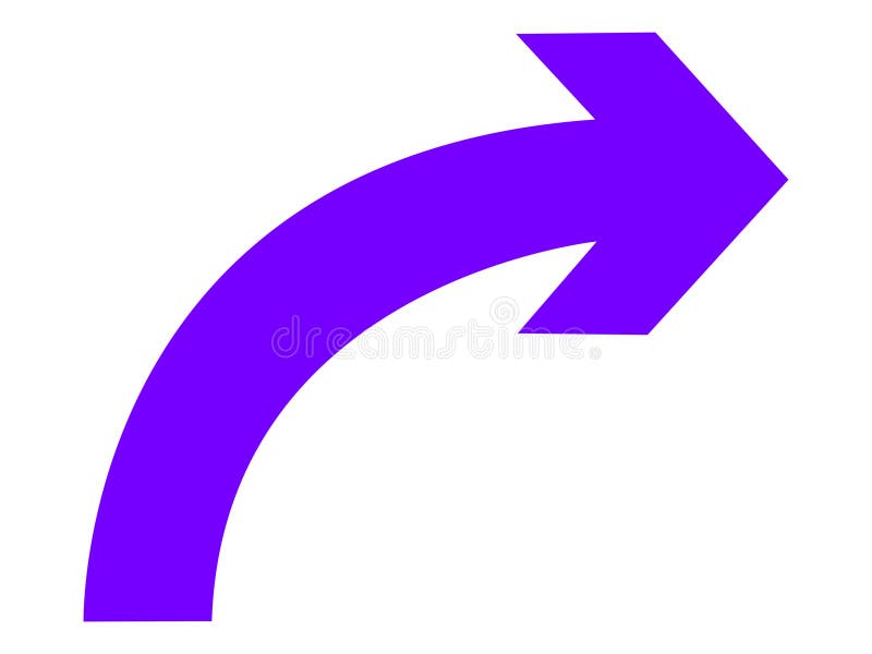 Fat Digit Sharp Curve Tail Right Turn Stock Illustration - Illustration ...