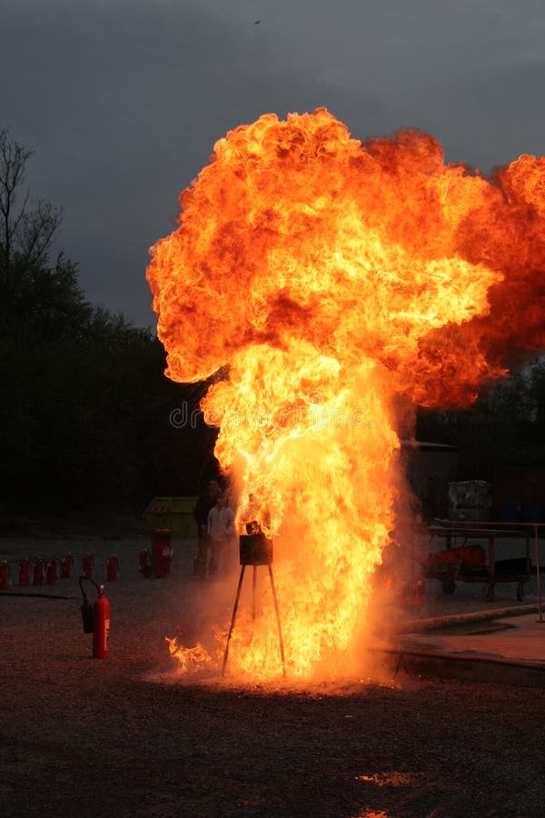 Fat explosion stock photo. Image of training, extinguisher - 49543678