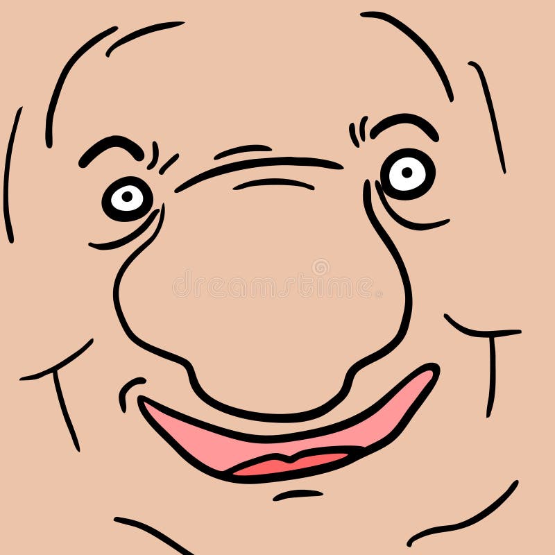 Fat face stock vector. Illustration of show, head, sticker - 33017093