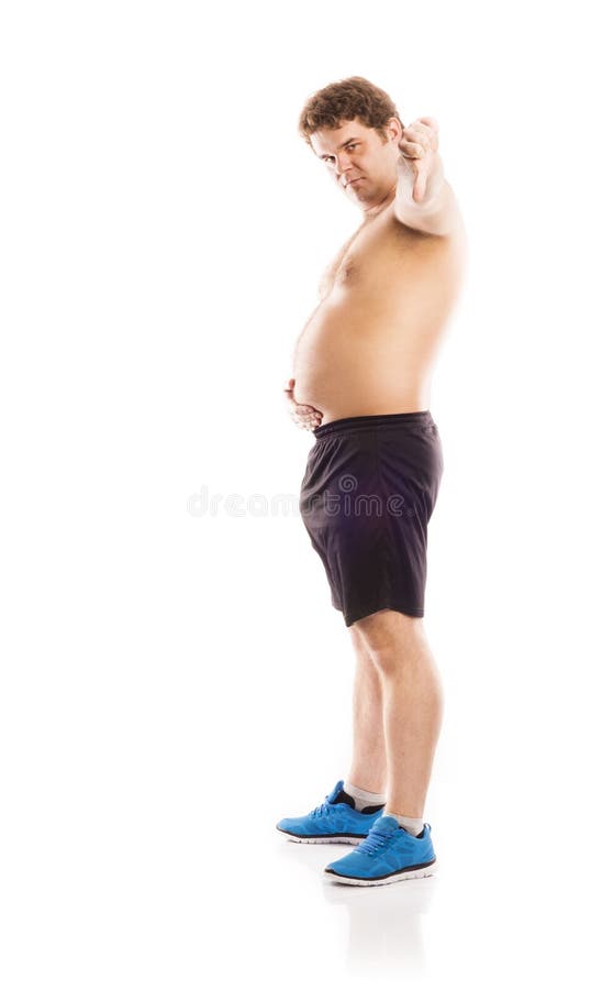 Fat fitness man stock image. Image of shape, cellulite - 38232489