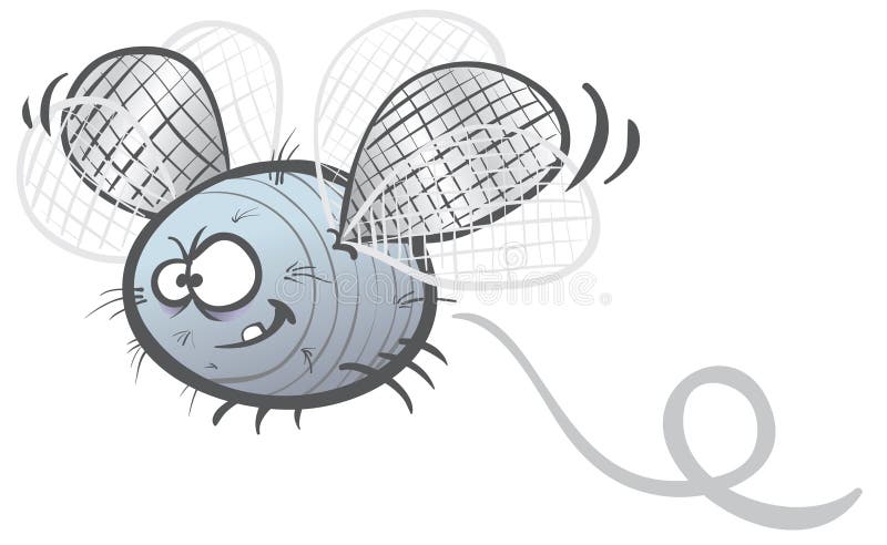 Fat fly stock vector. Illustration of clip, cartoon, design - 22341559