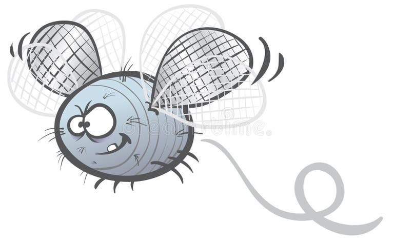 Fat fly stock vector. Illustration of clip, cartoon, design - 22341559
