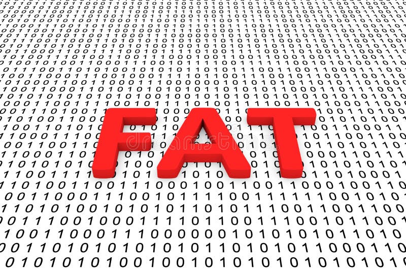 FAT stock illustration. Illustration of tech, data, render - 90015957