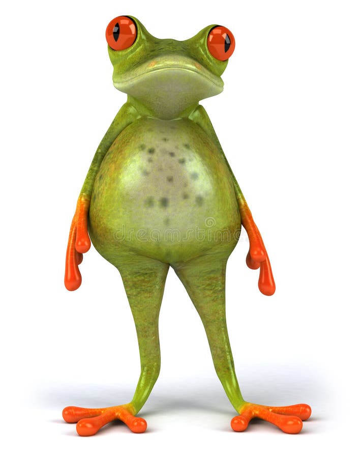 Fat frog stock illustration. Illustration of diet, closeup - 16434082
