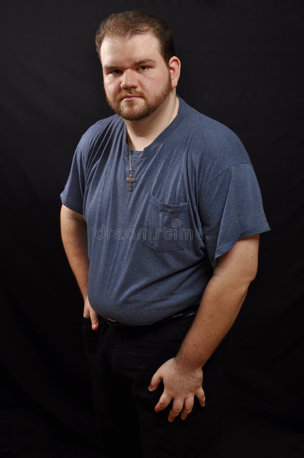 Fat guy stock photo. Image of look, european, beard, serious - 17962794