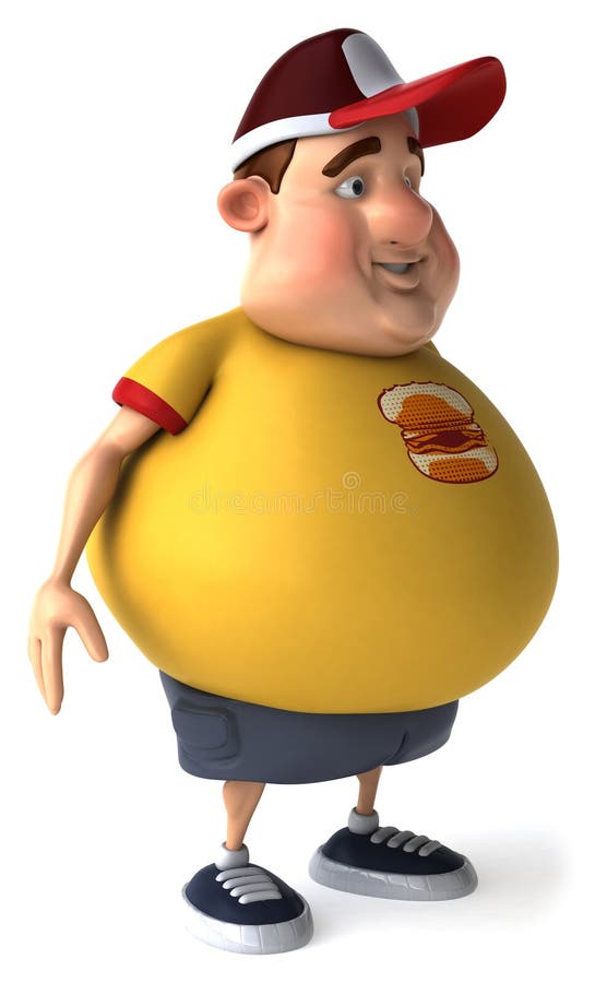 Fat kid stock illustration. Illustration of heavy, obese - 12316890