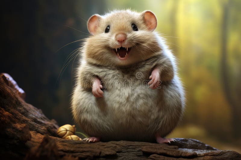 Fat Lazy Rat or Mouse with a Huge Belly Stock Photo - Image of lovely ...