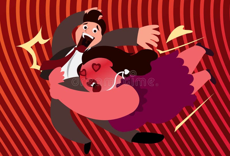 Fat Loves Slim stock illustration. Illustration of love - 12977920