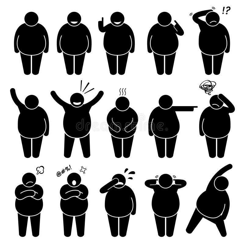 Fat Stick Man Stock Illustrations – 633 Fat Stick Man Stock ...