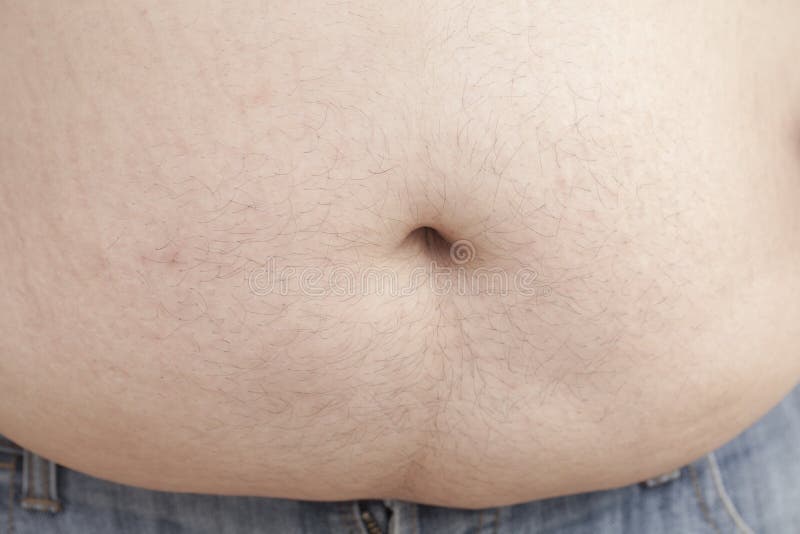 Fat Man with a Big Belly, Close-up Part of the Body Stock Photo - Image ...