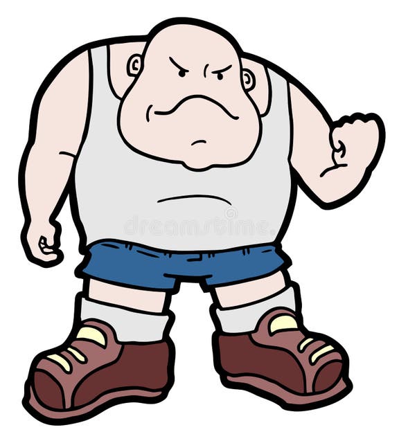 Fat man stock vector. Illustration of style, hand, chubby - 31878742