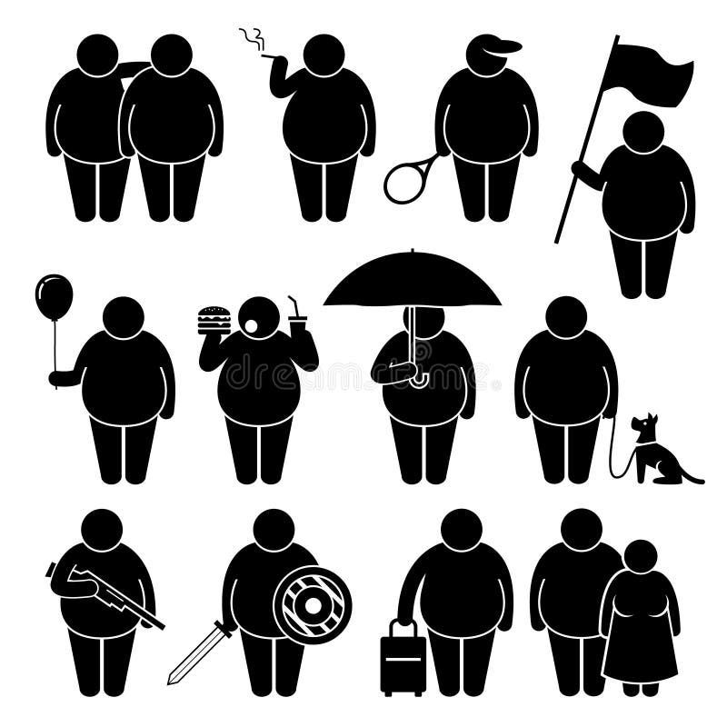 Fat Stick Man Stock Illustrations – 633 Fat Stick Man Stock ...