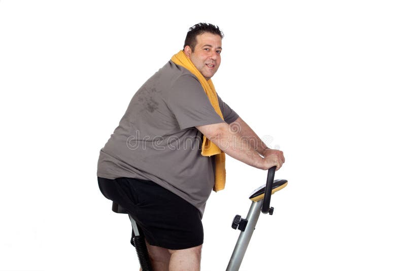 Fat man playing sport stock photo. Image of hope, exercise - 25234258