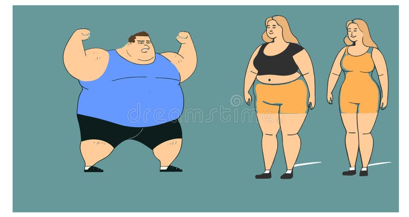 Two Fat Women Stock Illustrations – 172 Two Fat Women Stock ...