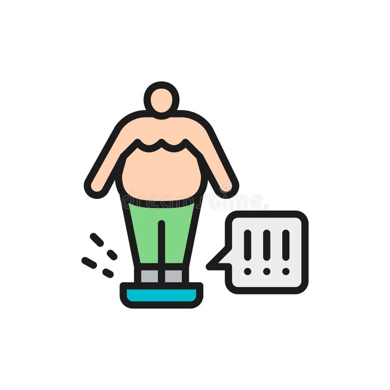 Fat Man Standing Weight Scale Stock Illustrations 155 Fat Man