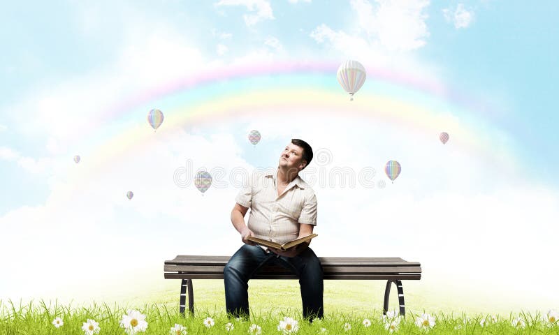 Fat man stock image. Image of relax, male, blue, relaxation - 56167543