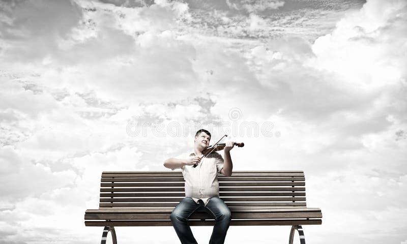 Fat Man Play Violin Stock Photos - Free & Royalty-Free Stock Photos ...