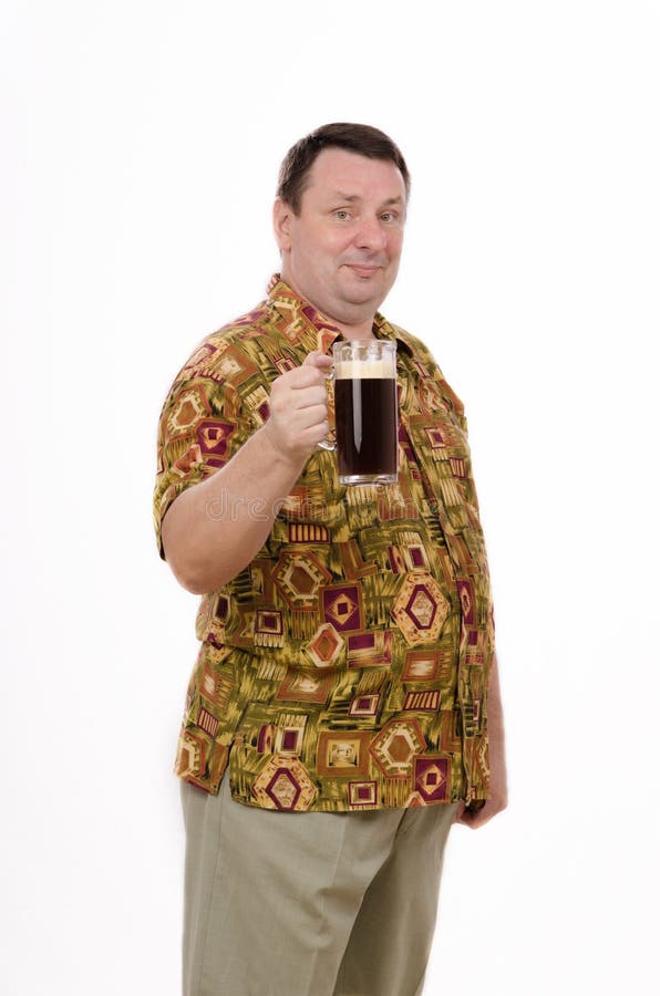 Fat Man is Exercising on an Outdoor Rower Stock Photo - Image of rowing ...