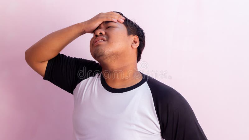 FAT MEN WHO are THINKING of SOMETHING and GET IDEAS Stock Image - Image ...