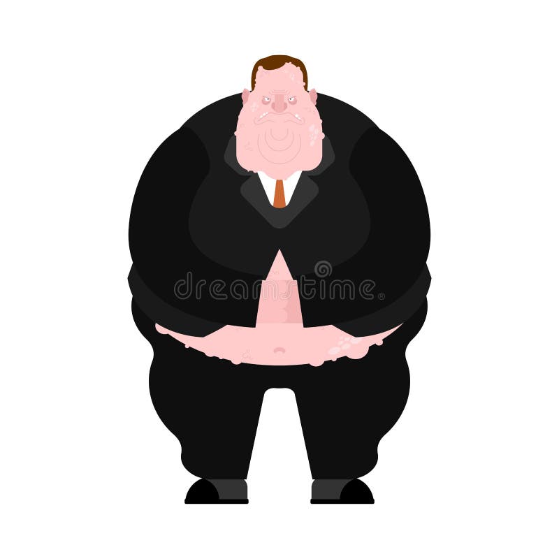 Fat Nasty Boss. Sweaty Vile Boss Stock Vector - Illustration of ...