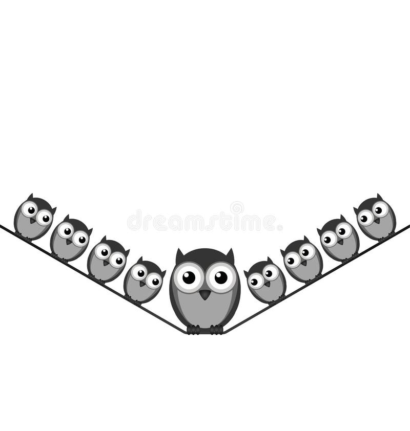 Fat Owl stock vector. Illustration of cartoon, vector - 2032148