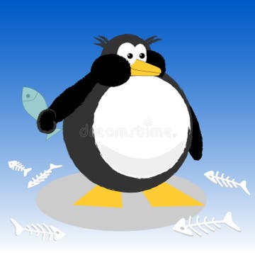 Penguin Eating Fish Stock Illustrations – 58 Penguin Eating Fish Stock ...