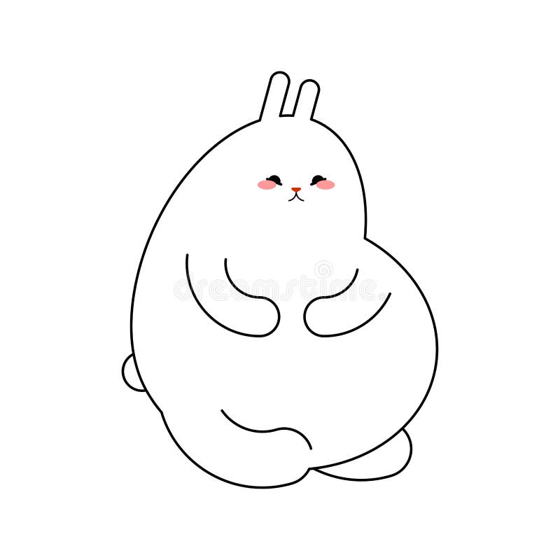 Fat Bunny Cartoon Stock Illustrations – 282 Fat Bunny Cartoon Stock ...