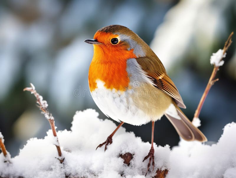 Fat robin stock illustration. Illustration of ornithological - 293705873