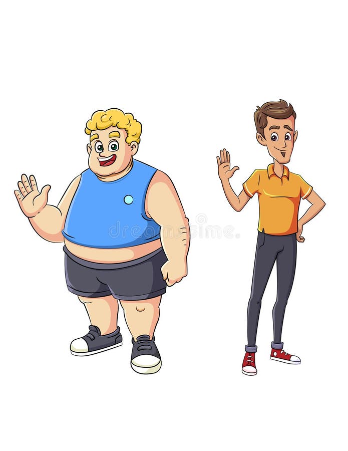 Cartoon Skinny Guy Stock Illustrations – 339 Cartoon Skinny Guy Stock ...