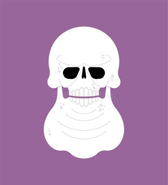 Fat Skull. Thick Skeleton Head Stock Vector - Illustration of cartoon ...