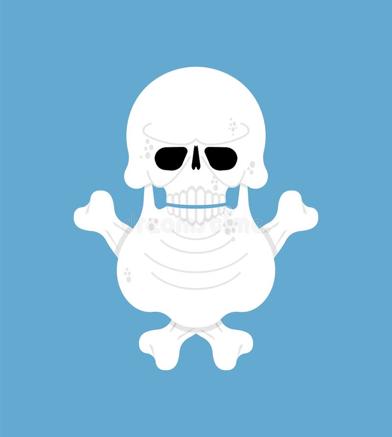 Fat Skull. Thick Skeleton Head Stock Vector - Illustration of beef ...