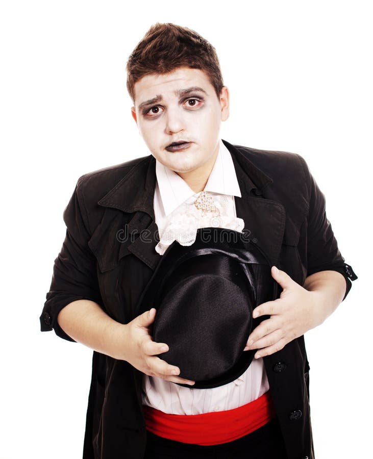 Fat Teenager Dressed As a Vampire for Halloween Stock Photo - Image of ...