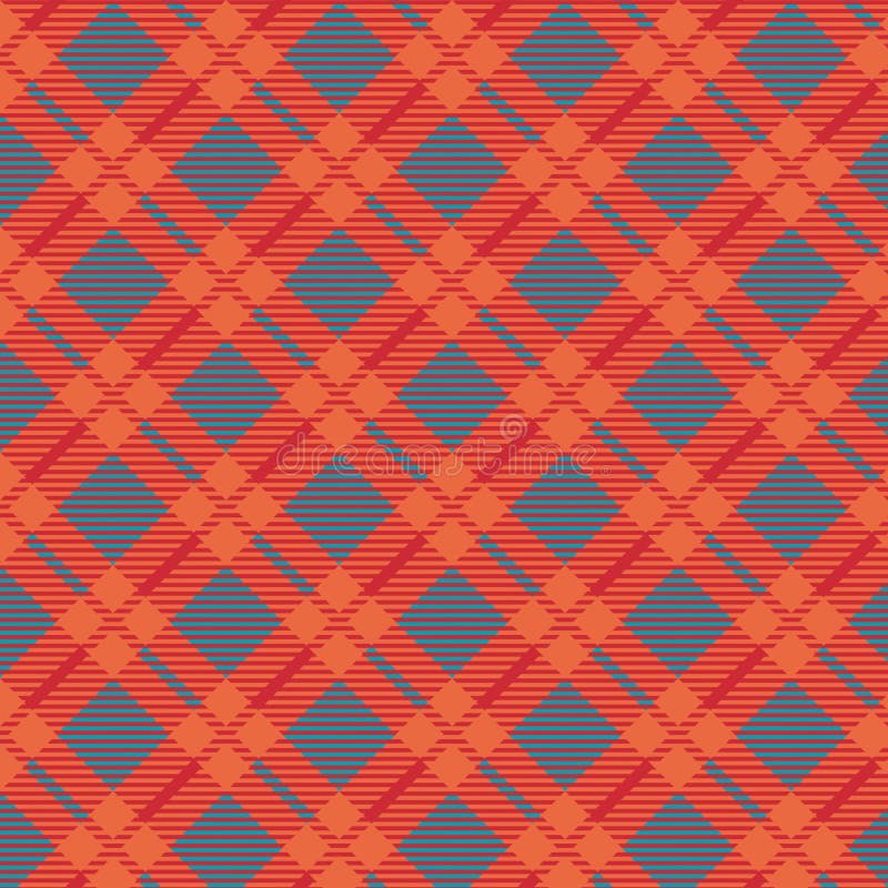 Plaid Pattern in Unique Style Stock Illustration - Illustration of ...