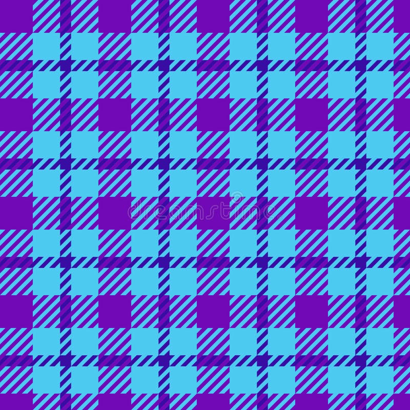 Plaid Pattern in Unique Style Stock Illustration - Illustration of ...