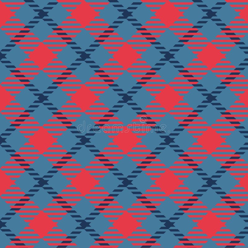 Plaid Pattern in Unique Style Stock Illustration - Illustration of ...