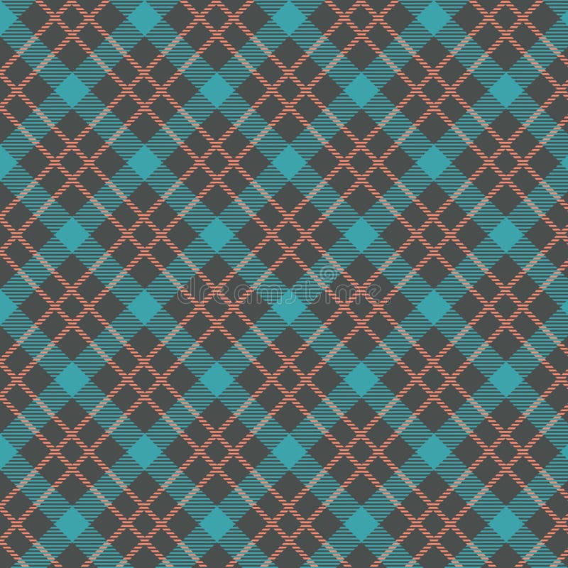 Plaid Pattern in Unique Style Stock Illustration - Illustration of ...