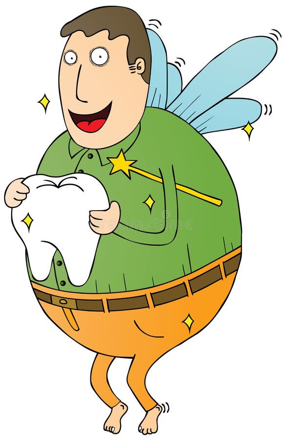 Fat tooth fairy stock vector. Illustration of magic, humor - 27879116