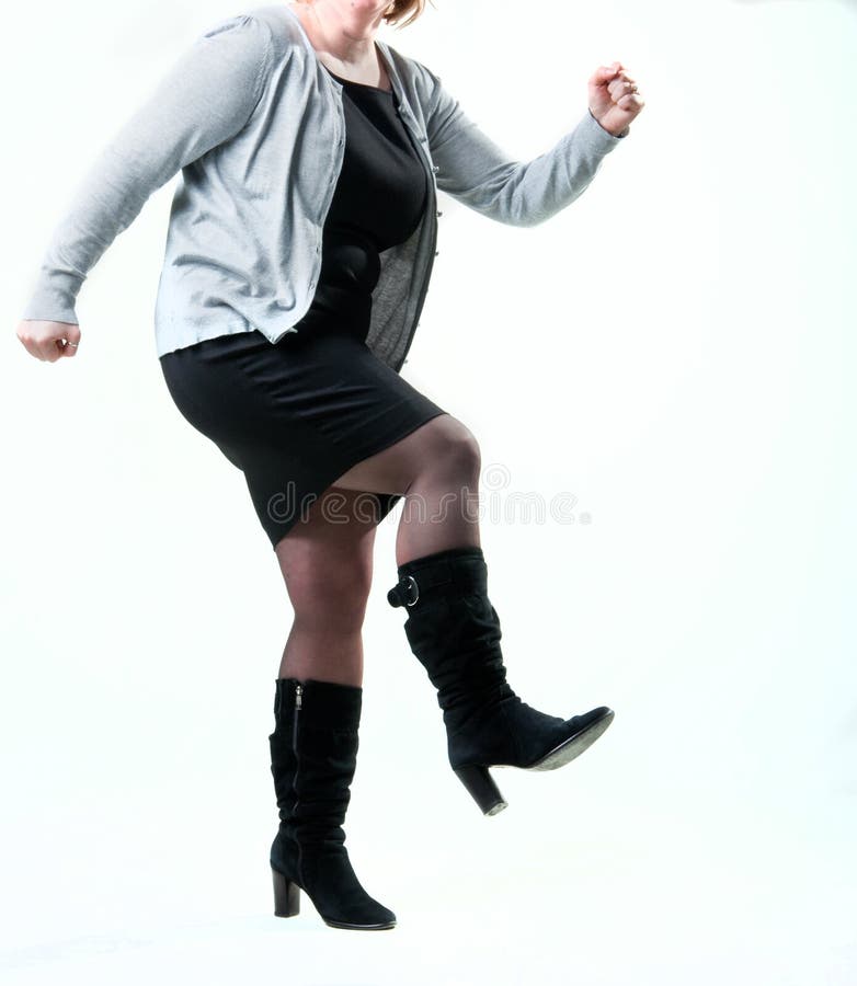 Fat woman dance stock photo. Image of woman, body, force - 19242842