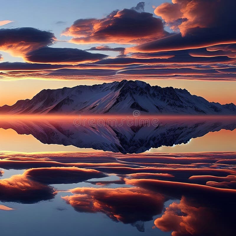 Fata Morgana a Complex Mirage Phenomenon Where Distant Ojects O Stock ...