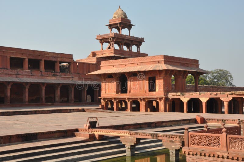 Fatehpur Sikri in India stock photo. Image of column - 22519708