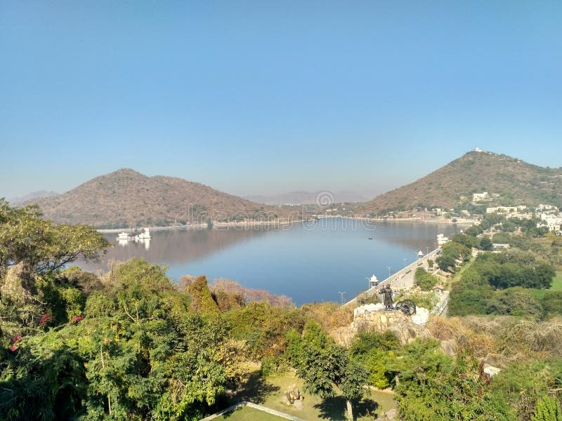 Fatehsagar lake stock photo. Image of fatehsagar, lake - 84199350